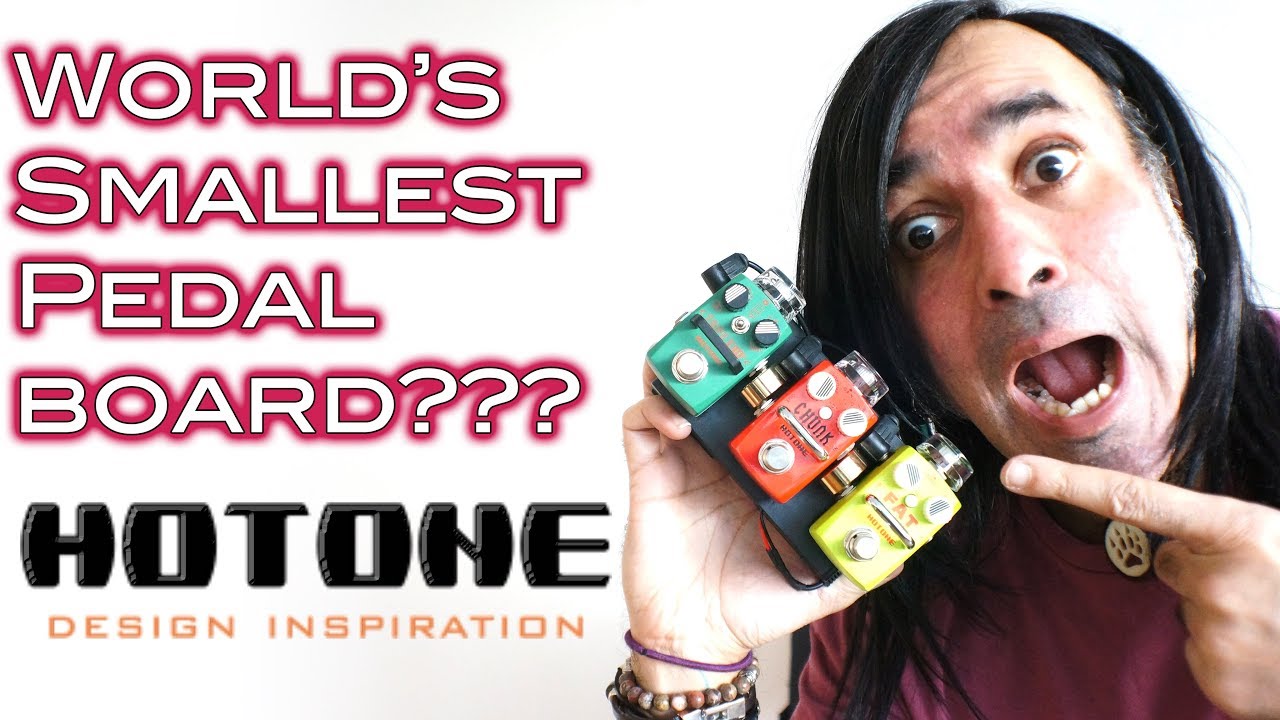 World's Smallest Pedalboard??? Hotone Fat Boost, Chunk and Tape EKO ...