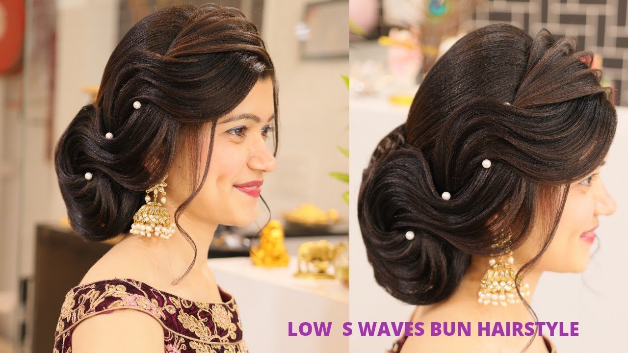 s low waves bun hairstyle tutorial 👍👍 / lastest trending hairstyle ...