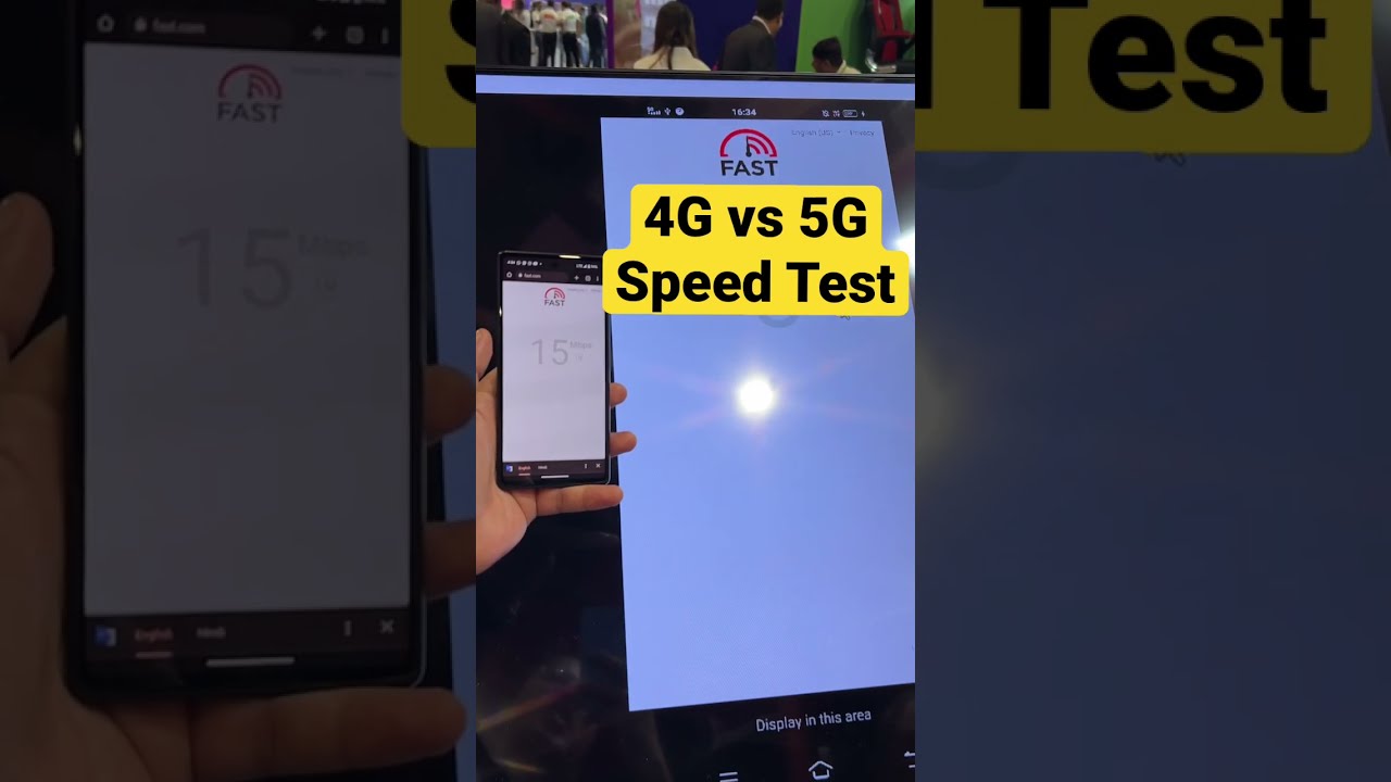 4G vs 5G speed Test | Jio 5G at India Mobile Congress 🤯 - YouTube