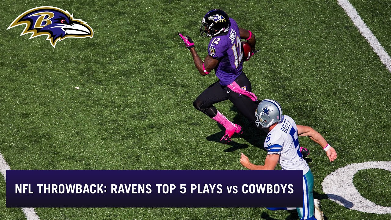 NFL Throwback: Ravens Top 5 plays vs Cowboys | Baltimore Ravens - YouTube