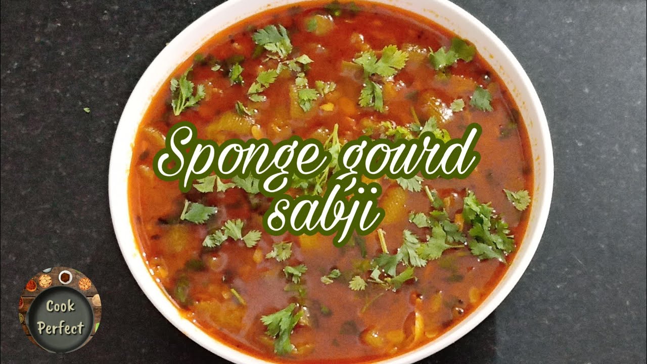 Sponge gourd recipe with english subtitle | gilki ki sabji | galka nu ...