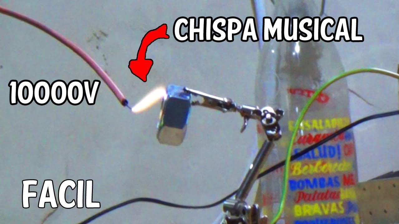 Como hacer una chispa musical con un flyback de una TV vieja (Circuito fácil) - YouTube