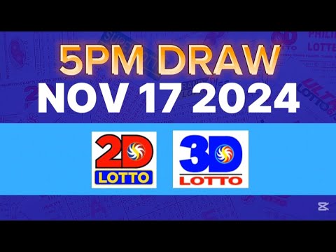 5PM LOTTO RESULTS TODAY NOVEMBER 17 2024 (2D/3D) - YouTube