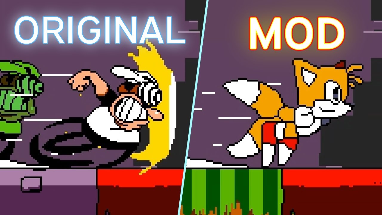 What if Tails was playable character in Pizza Tower? [Pizza Tower mods ...