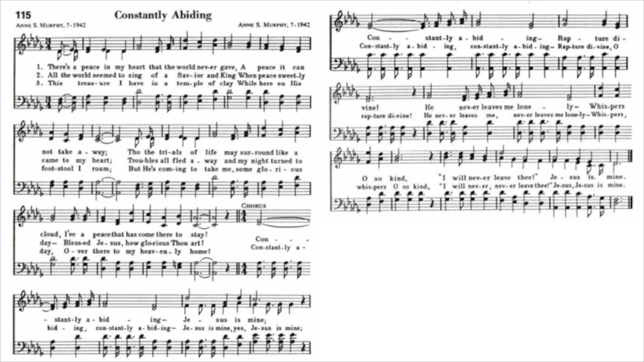 RHC 115: Constantly Abiding (singing) - YouTube