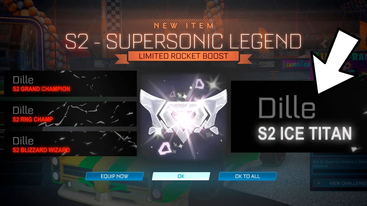 SEASON 2 ALL RANKED REWARDS SHOWCASE | ROCKET LEAGUE - SUPERSONIC ...