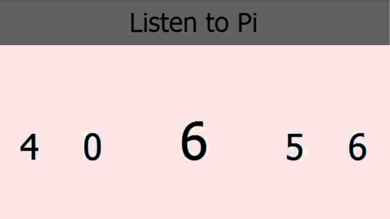 Sound of Numbers: Pi - YouTube