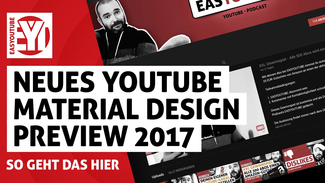 YouTube Material Design - 2017 - Preview - Deutsch - YouTube