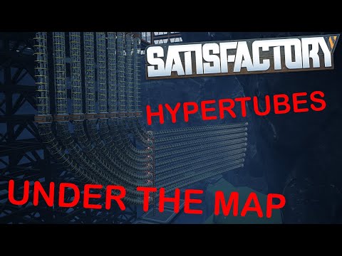 How to build HYPERTUBES UNDER THE MAP! Satisfactory Tutorial - YouTube