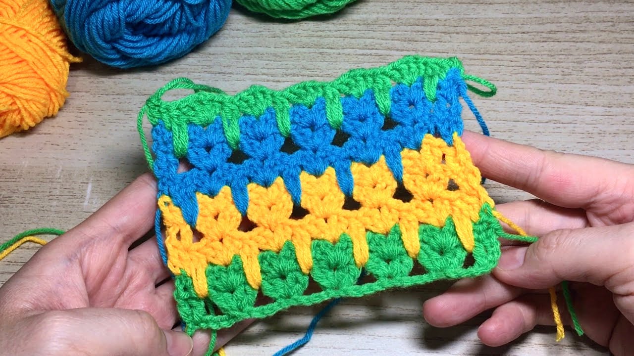 Crochet Cat Stitch pattern | How to crochet baby blanket - Easy pattern ...