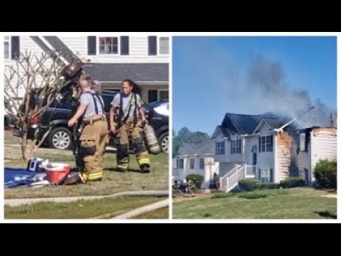 Douglas County Georgia Fire Dept operates at a Fire on Queensdale Dr ...