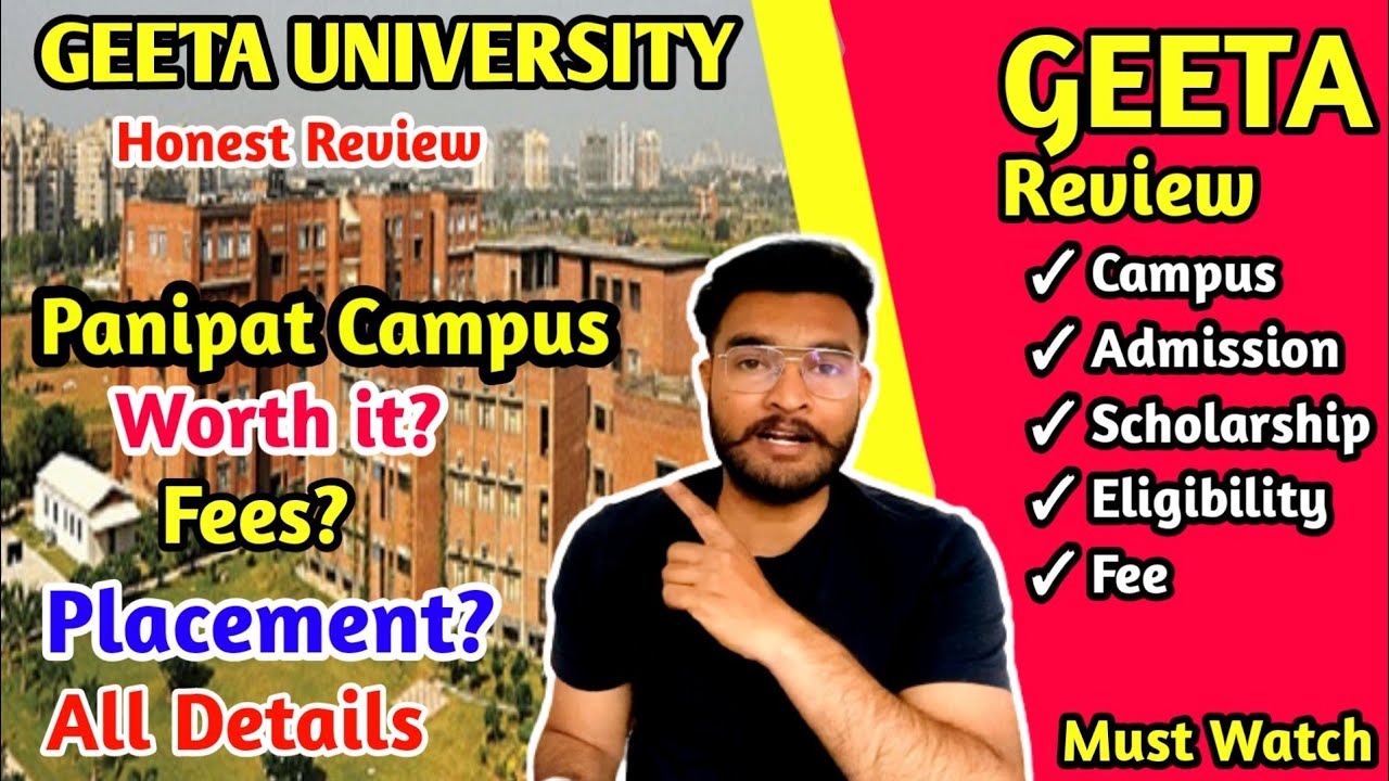 Geeta University Honest Review | Placement Review | Courses offered ...