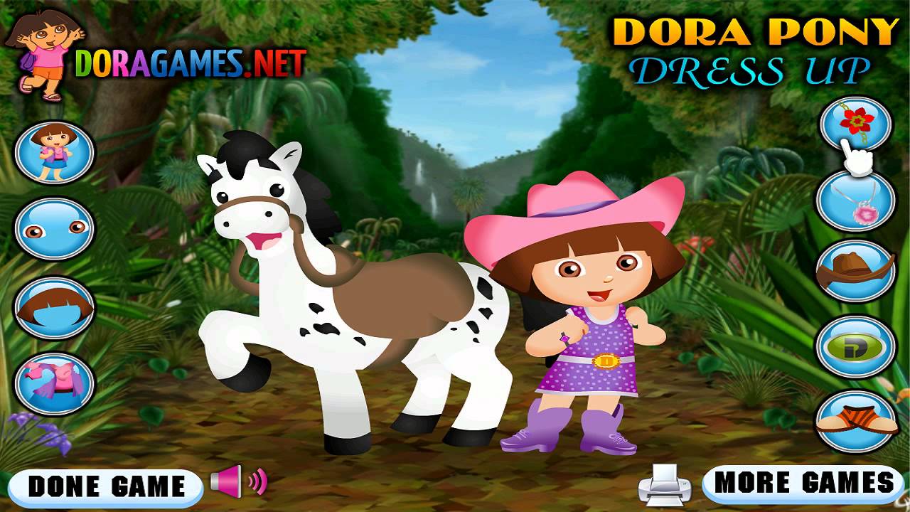 Dora Pony Dress Up - Dora The Explorer TV Program - Cartoon, Animal ...