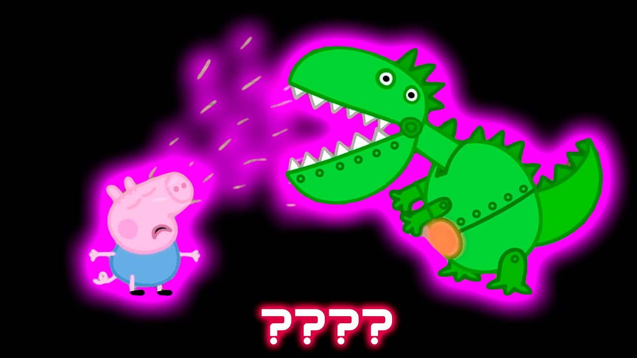 Peppa Pig Scared Dinosaur And Crying Sound Variations in 45 Seconds #15 ...