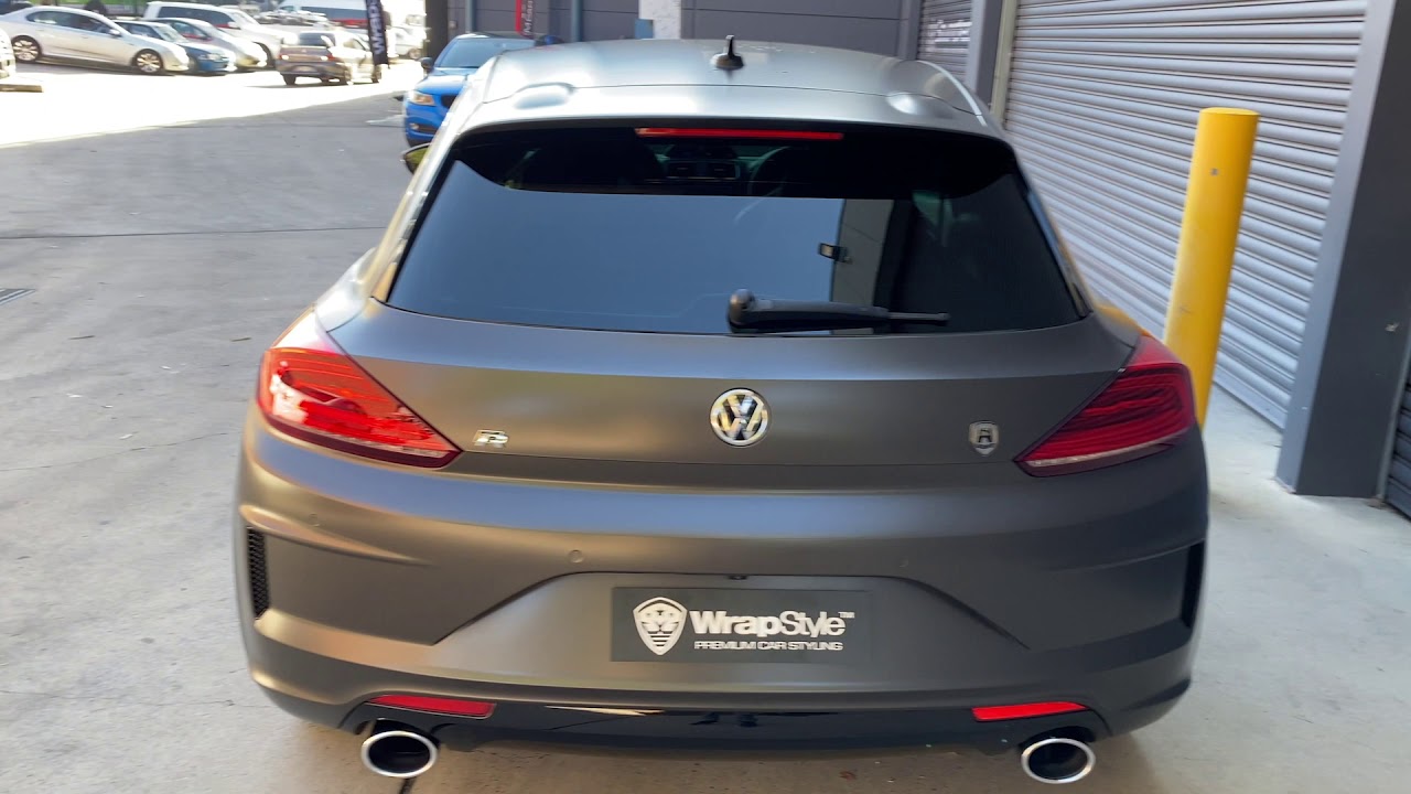 Volkswagen Scirocco R Wolfsburg edition | Satin Dark Grey wrap by ...