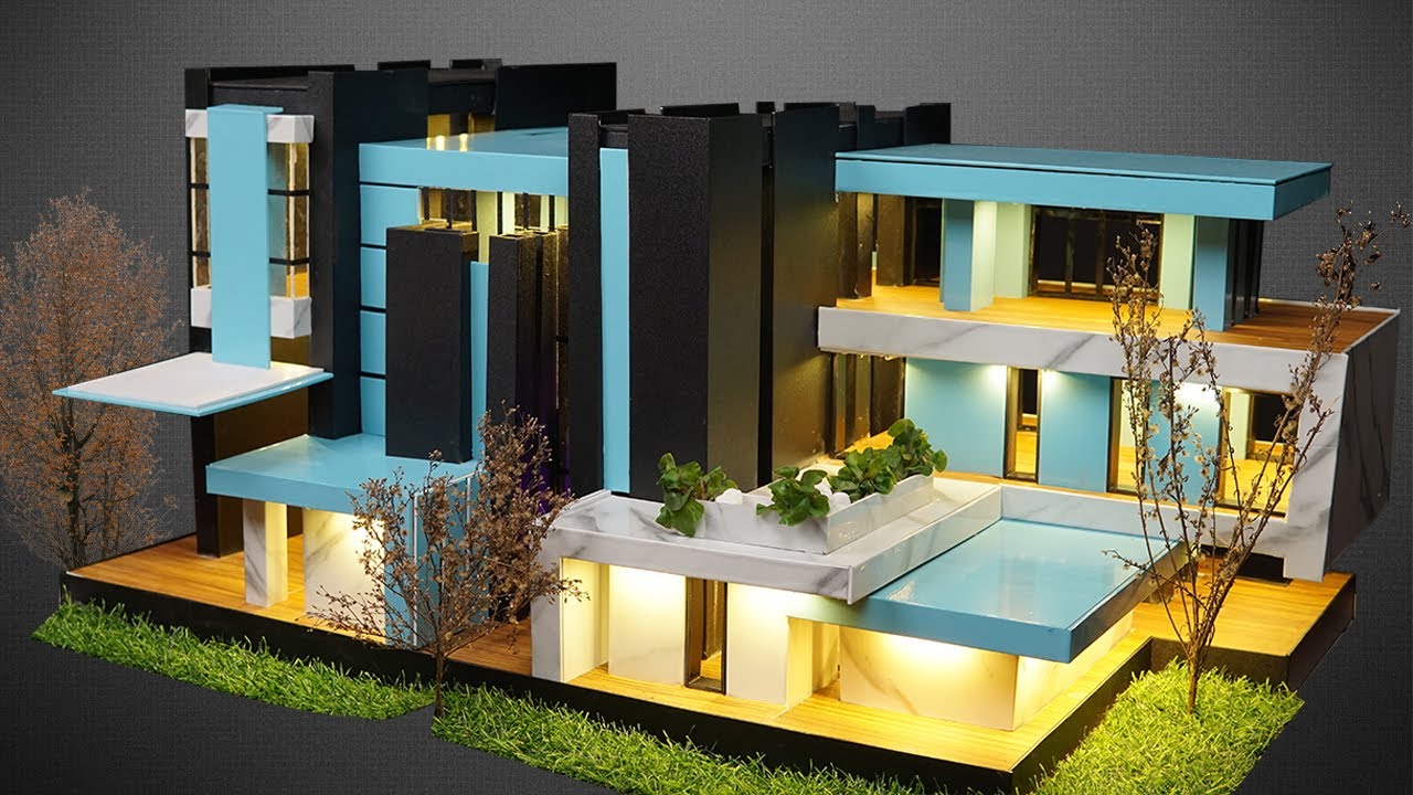 How to make a Cement Mini House - YouTube