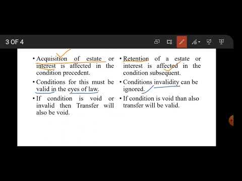Differences between Condition Precedent and Condition Subsequent - YouTube