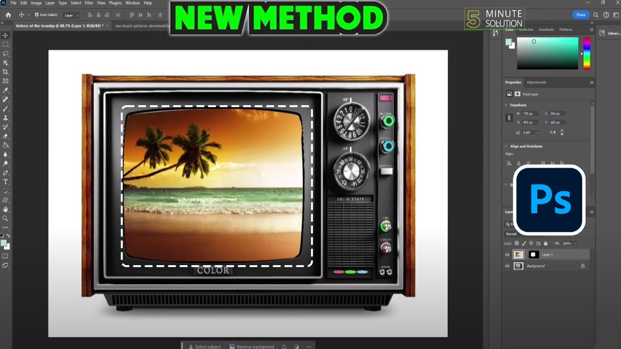 How to Paste an Image into a Selection in Photoshop (Just 1 Click ...