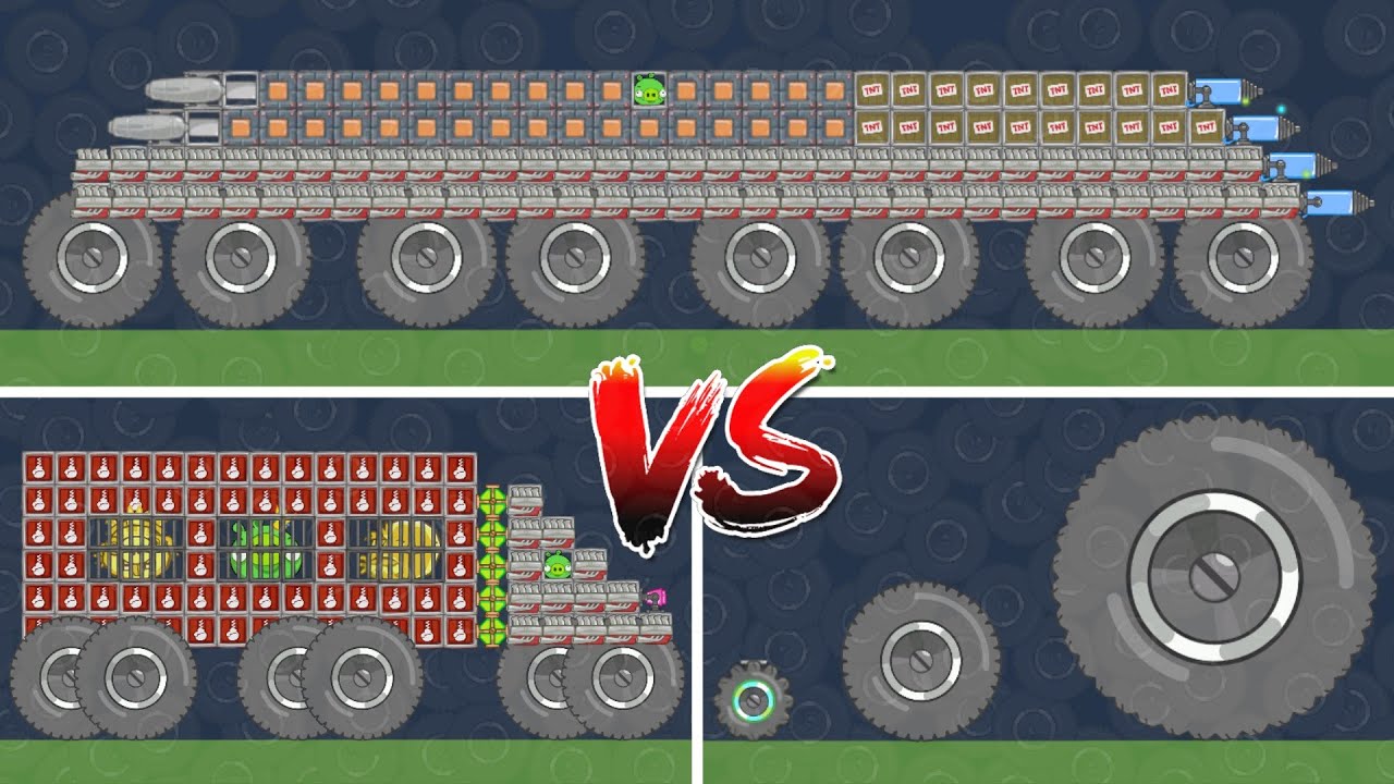 MEGA MONSTER WHEELS in BAD PIGGIES! Insane Stunts! - YouTube