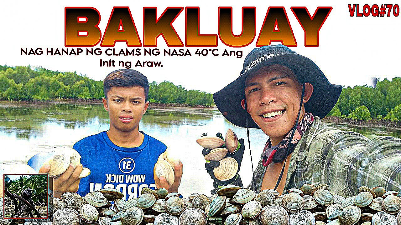 Catching Clams in Day With 40°C Sun heat . Surrender ang Kasama ko ...