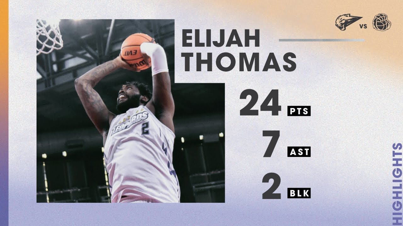 Leopards Highlights｜湯馬斯(Elijah Thomas) 24分 7籃板 2阻攻｜桃園雲豹 vs 台灣啤酒英熊 2022. ...