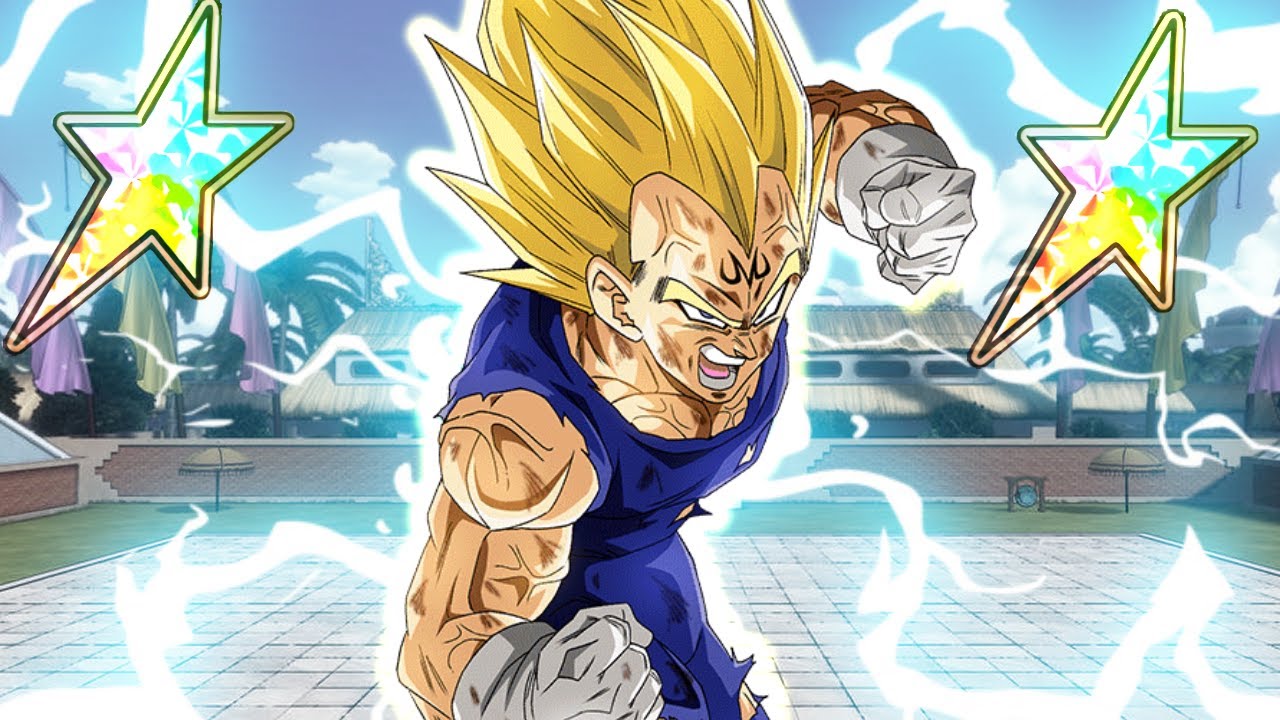 RAINBOW LVL 10 LINKS INT MAJIN VEGETA SHOWCASE! (DBZ DOKKAN BATTLE ...