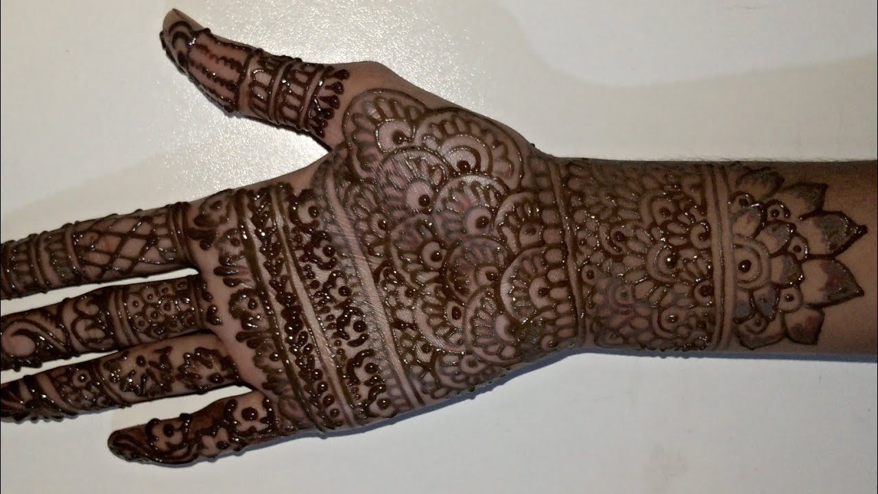 Easy mehndi designe|| simple heavy wedding design|| trending mehendi ...