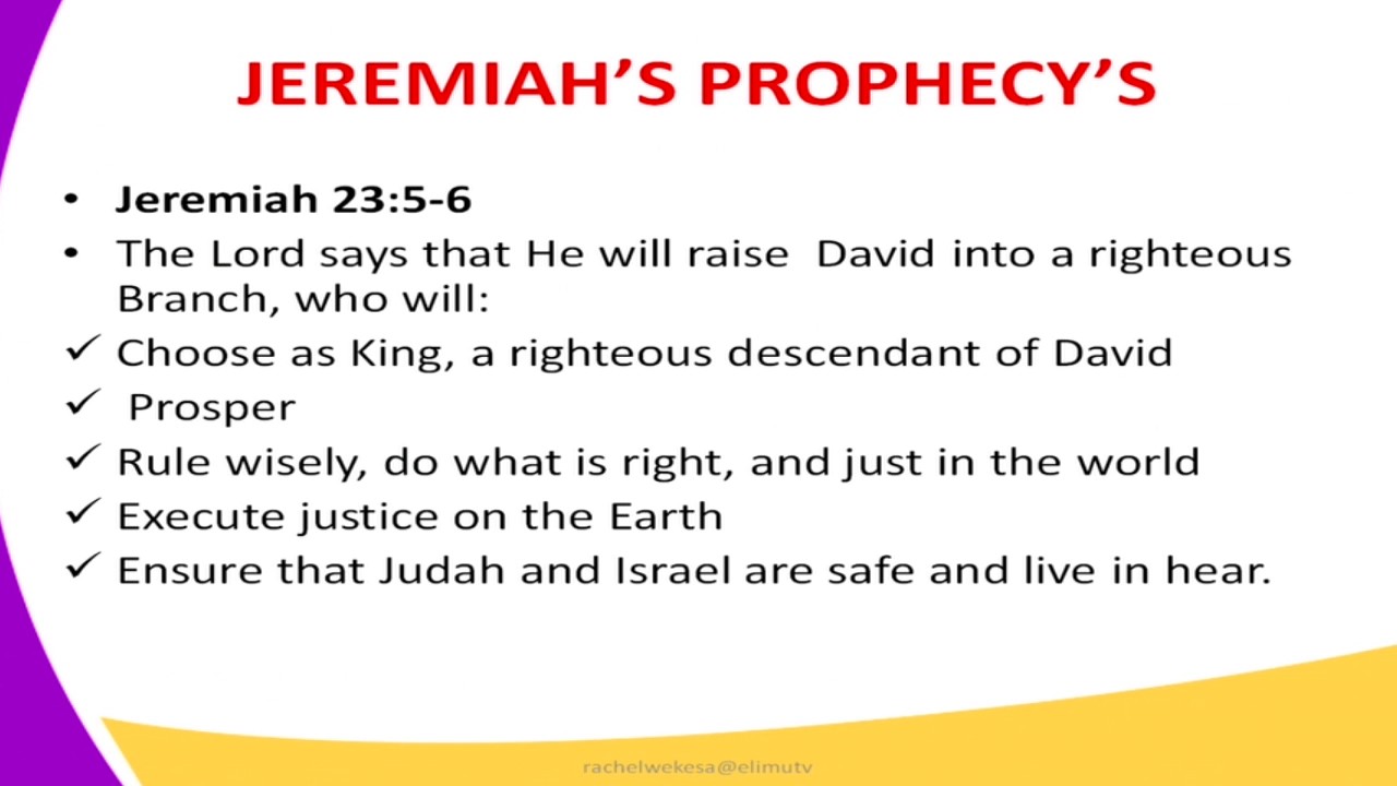 Form2 CRE lesson3 JEREMIAH'S PROPHECY - YouTube