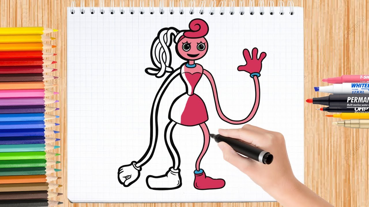 Menggambar MOMMY LONG LEGS | How to Draw Mommy Long Legs | Poppy ...