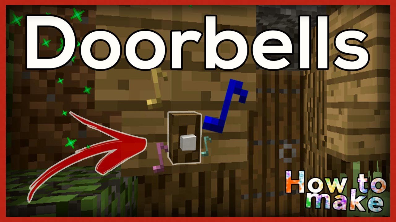 Minecraft: How to make working doorbells! - YouTube