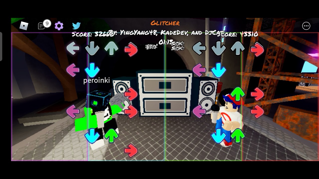 glitcher hex vs boyfriend but roblox - YouTube