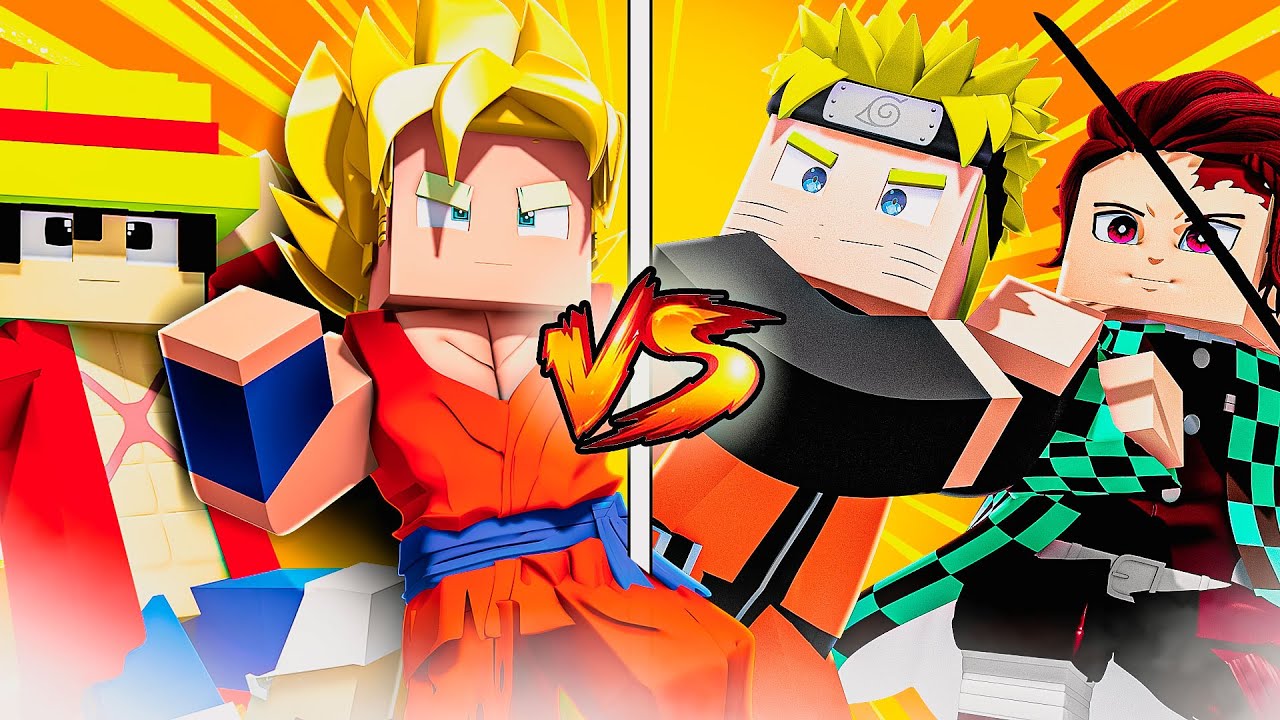 QUAL O ANIME MAIS FORTE no MINECRAFT - YouTube