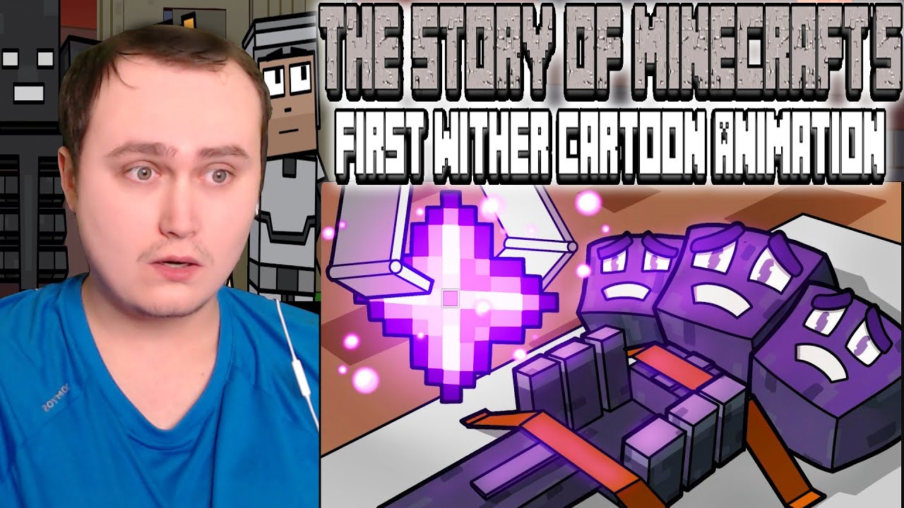 The Story of Minecraft's First Wither (Cartoon Animation) | Reaction ...