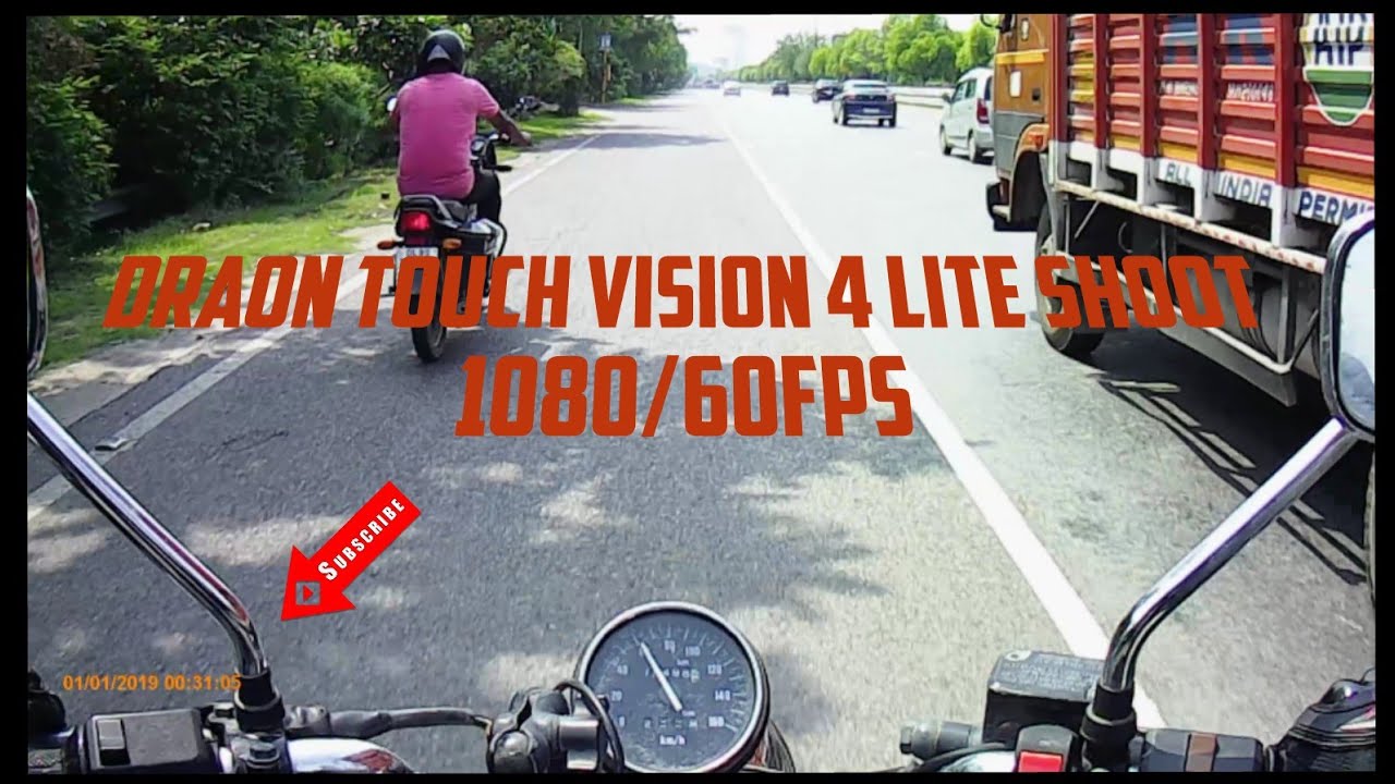 Dragon touch vision 4 lite 1080/60Fps shoot | Action camera video test ...