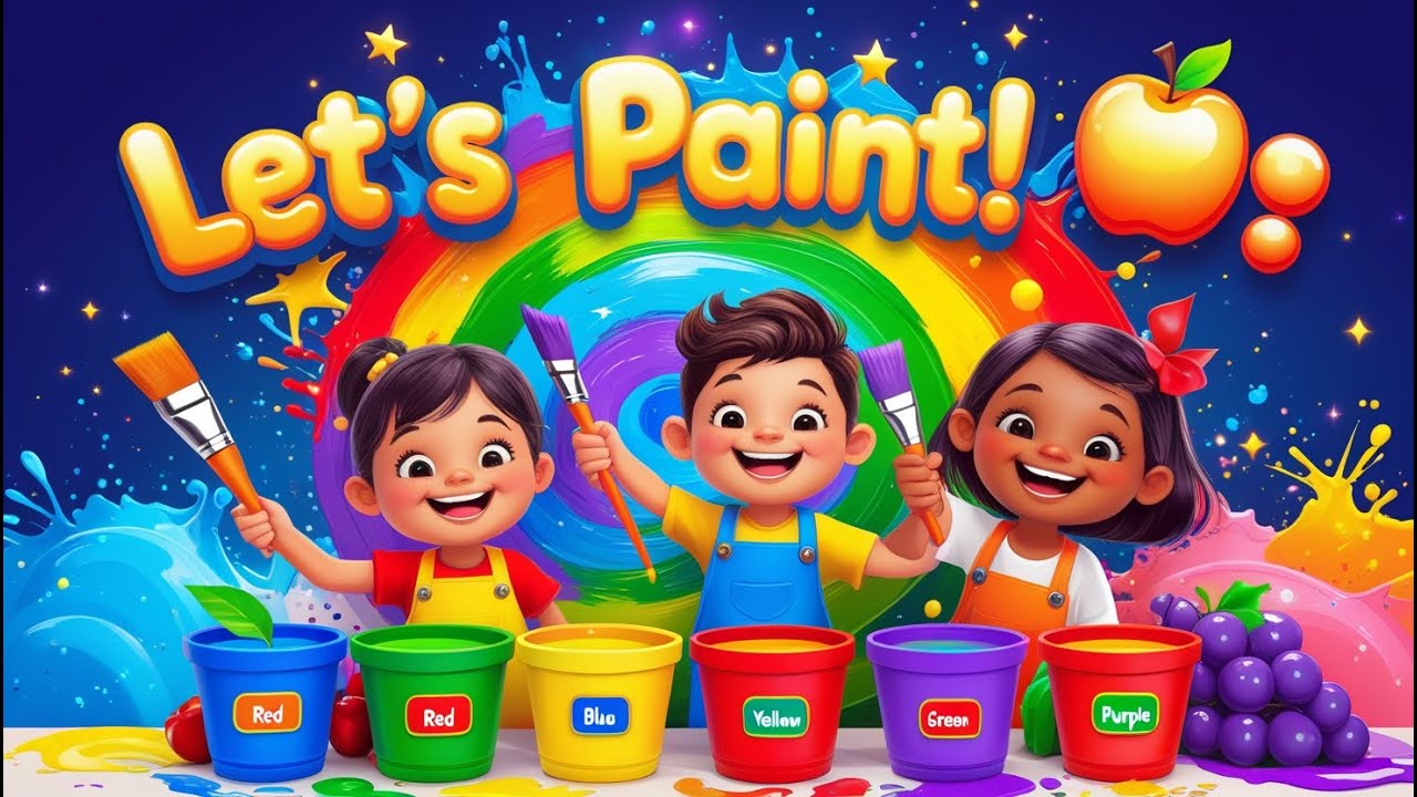 🎨 "This Is The Way We Paint | Fun Colors Song for Kids | Learn Colors ...