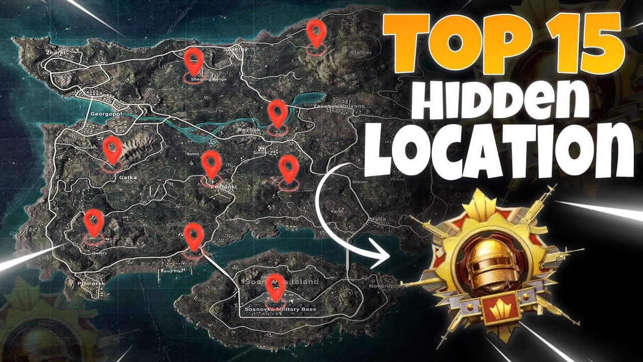 😱Top 15 secret location in bgmi / pubg mobile for rank push All Hidden ...