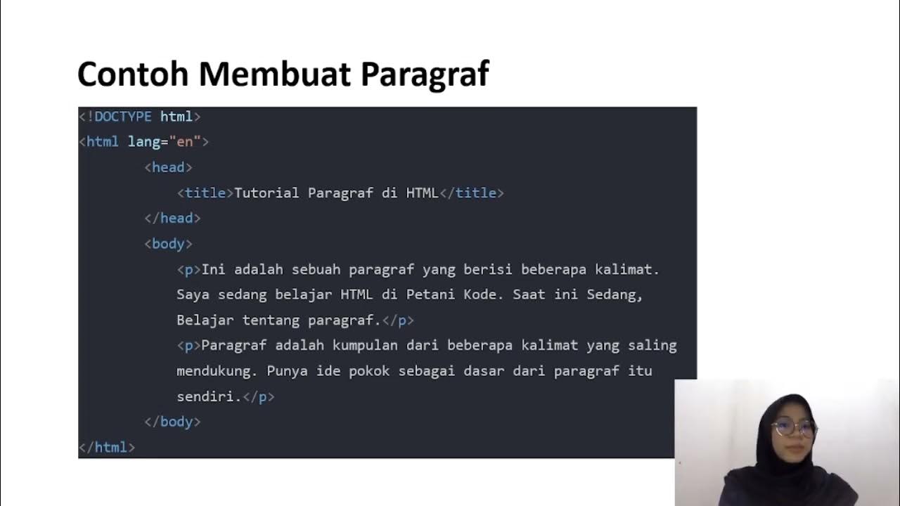Tutorial Membuat Paragraf HTML Chapter #3 - YouTube