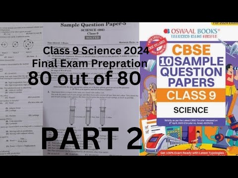 science class 9 2024 [ Oswaal Sample Paper] - YouTube