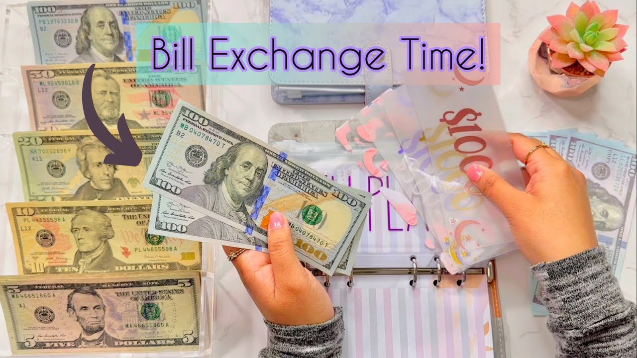 Cash Envelope Unstuffing + Bill Exchange TIME! - YouTube