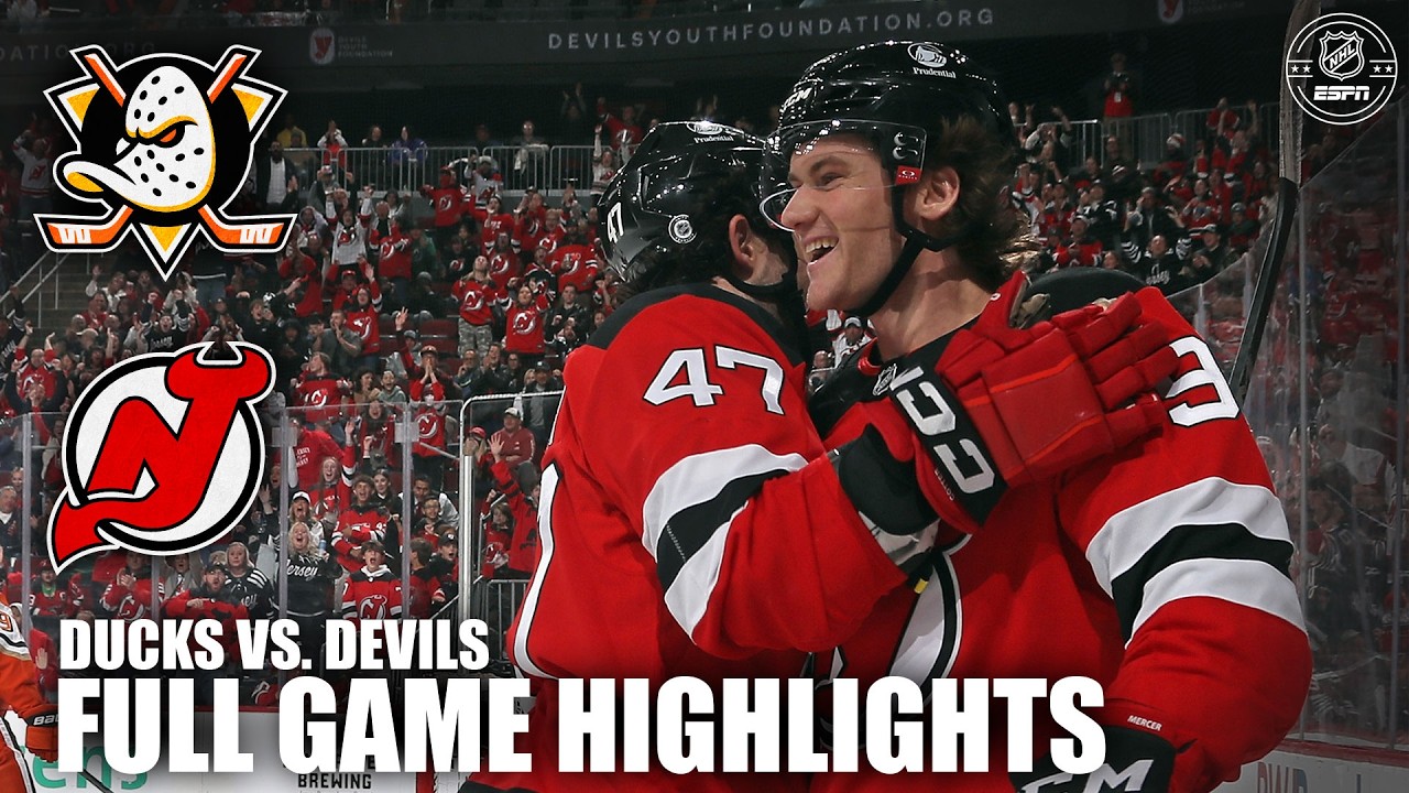 Anaheim Ducks vs. New Jersey Devils | Full Game Highlights | ESPN NHL - YouTube