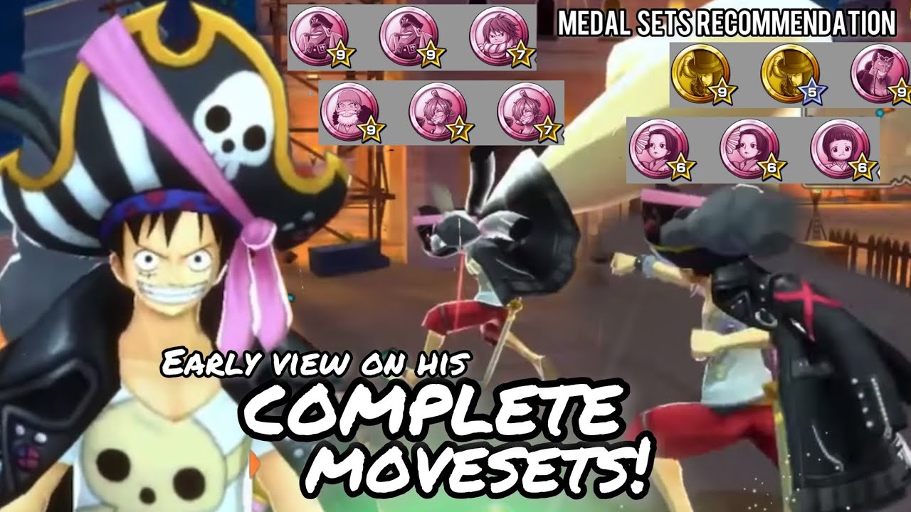 Film Red Luffy COMPLETE MOVESETS, Review, Medal Sets Recommendation ...