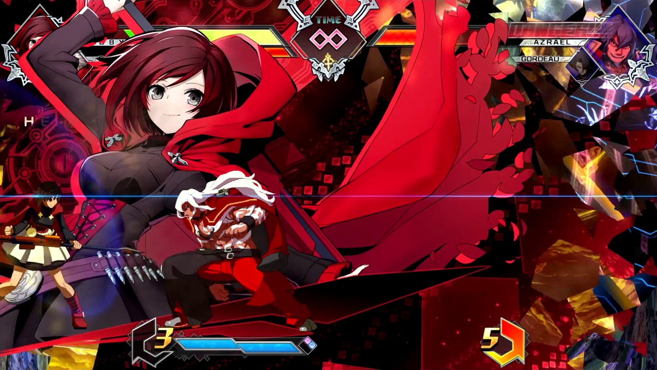 BlazBlue: Cross Tag Battle | Ragna & Ruby vs. Gordeau & Azrael - YouTube