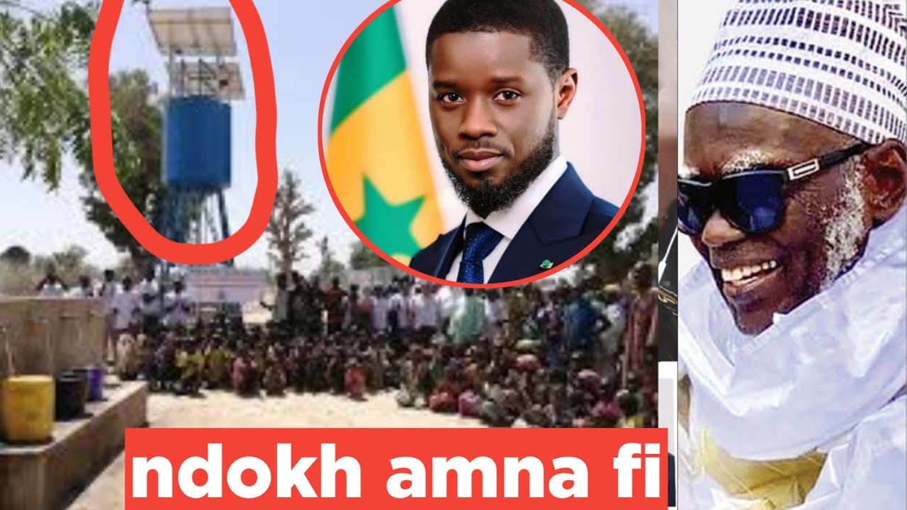 Ndiaye Touba : l'eau coule à Touba Alieu Président Diomaye diaradieuf ...