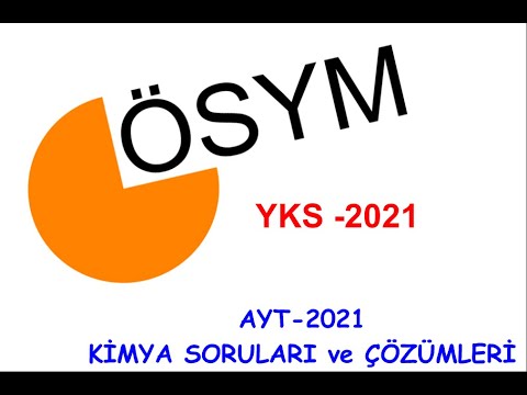 AYT 2021 KİMYA SORULARI ve ÇÖZÜMLERİ