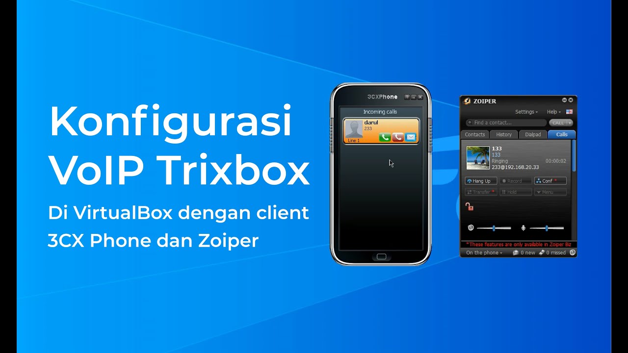 Konfigurasi VoIP Trixbox di VirtualBox dengan client 3CXPhone dan ...