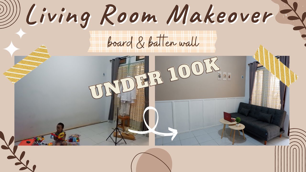 DIY BOARD AND BATTEN WALL | tembok auto aesthetic | budget dibawah 100K ...
