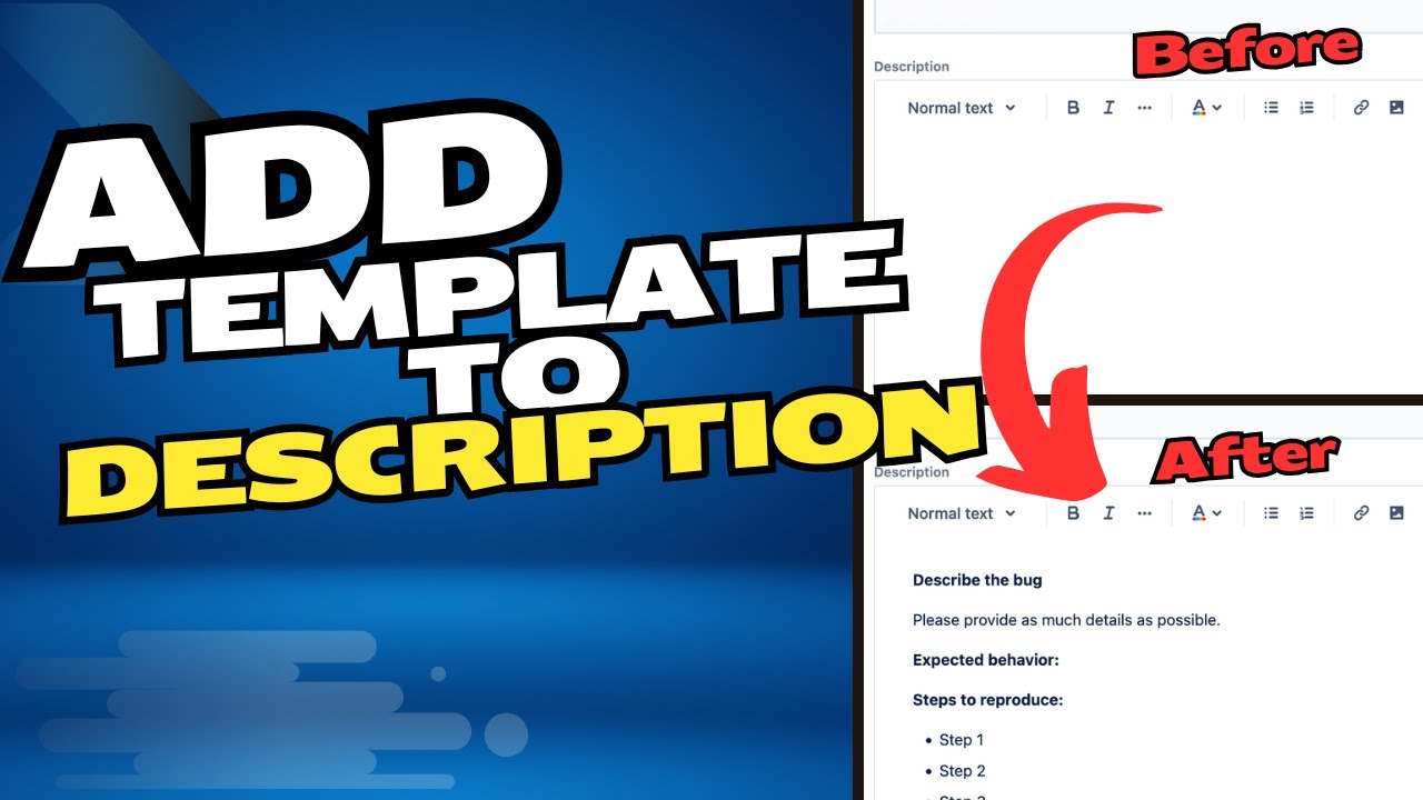 How to add a Text Template to DESCRIPTION field | Jira/Scriptrunner ...
