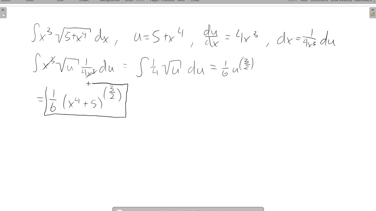 Basic Integral u-Substitutions | Tol's Mathematics: Calculus, Ep1 - YouTube