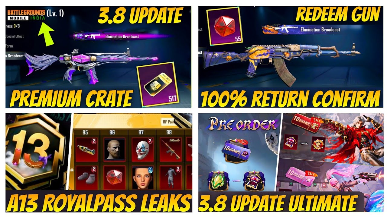 🥰Finally | Akm Upgradable Gun Confirm In Next Premium Crate | Next A13 ...